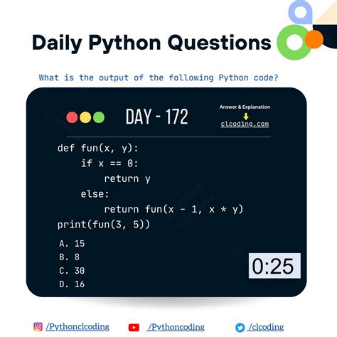 Python Coding On Linkedin Python Coding Challenge Day 172 What Is