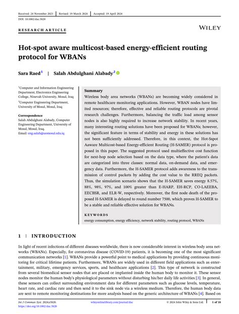 Hot‐spot Aware Multicost‐based Energy‐efficient Routing Protocol For Wbans
