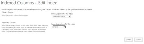 Column Indexing In The List And Libraries For Storing Documents Microsoft Qanda