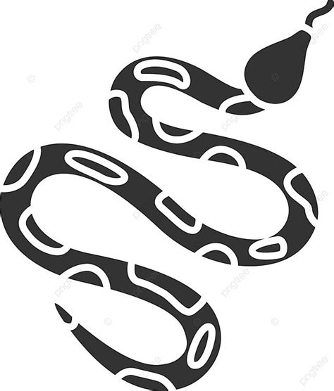 Python Glyph Icon Reptile Clip Art Illustration Vector Reptile Clip Art Illustration Png And