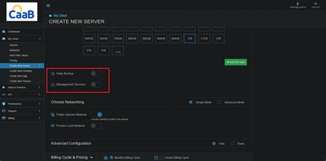 Creating NFS Storage CaaB