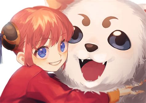 Kagura And Sadaharu Gintama Drawn By Pamooowo Danbooru