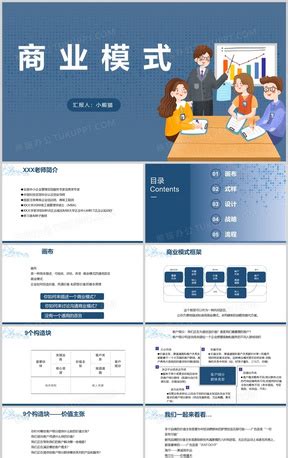 商业画布PPT模板 商业画布PPT模板下载 熊猫办公