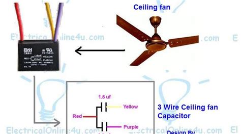 Ceiling Fan Capacitor Wiring Diagram Ceiling Fan Capacitor Wiring