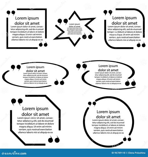 Citation Text Box Set Stock Illustration Illustration Of Inverted