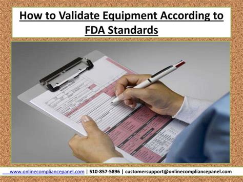 Equipment Validation Fda Standards Ppt