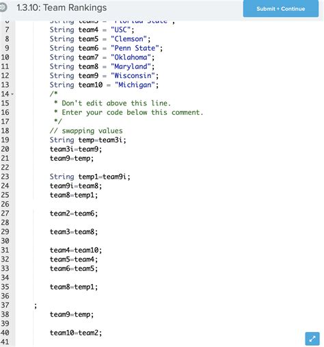 Can Any Of You Explain The Codehs Team Ranking With Swapping Course Hero