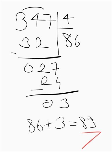 00 2 Bölünenin 347 Bölenin 4 Olduğu Bir Böl Me Işleminde Bölüm Ile Kalanın Toplamı Kaçtıra