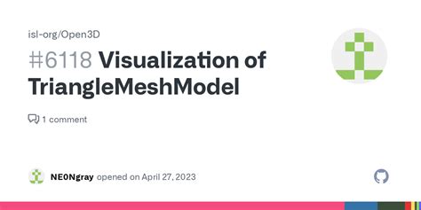 Visualization Of Trianglemeshmodel · Issue 6118 · Isl Orgopen3d · Github
