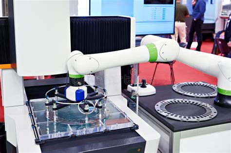 Standard Multipurpose Robot And CNC Vision Measuring System Stock Photo Image Of Modern Metal