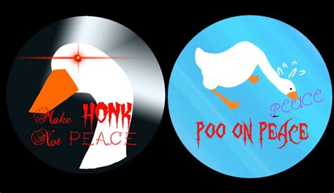 Untitled Goose Game Peace Was Never An Option 3 Round Etsy