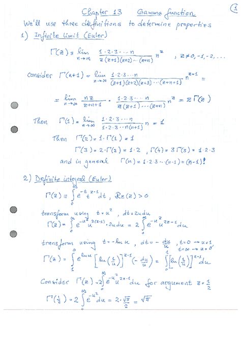 Lecture Note Gamma Functions Fk8005 Warning Decodescan Unexpected Mcu Data Current