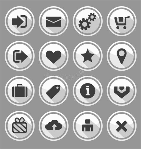 Web Design Buttons Set Stock Vector Illustration Of Interface