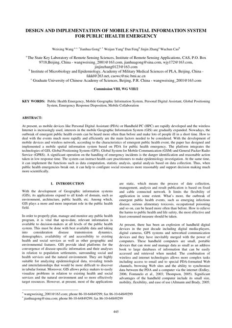 pdf design and implementation of mobile geospatial information system
