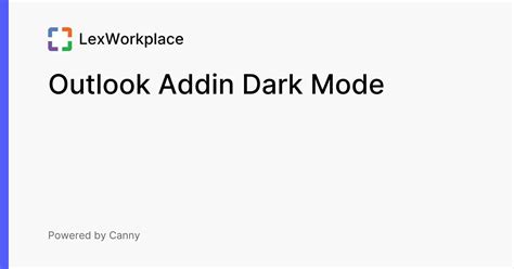 Outlook Addin Dark Mode Voters Lexworkplace