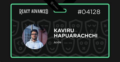 Pasindu Nadeeshka On Linkedin Check Out My Badge And Claim Your Free React Advanced Conference