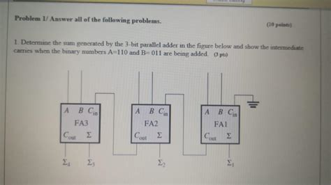 Solved Problem 1 Answer All Of The Following Problems 10