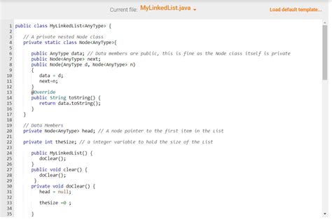 Solved Current File Mainjava Load Default Template