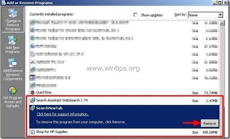 SearchNewTab Browser Hijacker Removal Guide WinTips Org