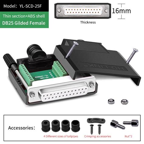 Conector Db9 Db15 Db25 9 15 25 Pin Macho Hembra Si Grandado