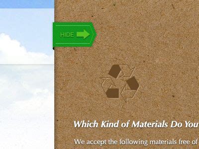 Recycle Slide Out Recycling Material Slide