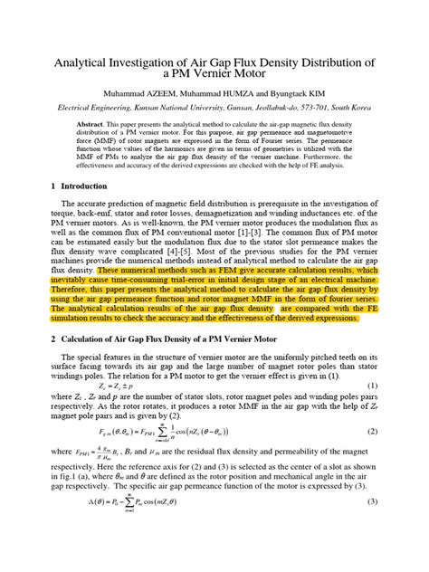 Sumitted Paper1 Pdf Electric Motor Physical Quantities