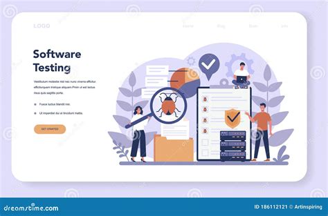 Testing Software Web Banner Or Landing Page Application Or Website