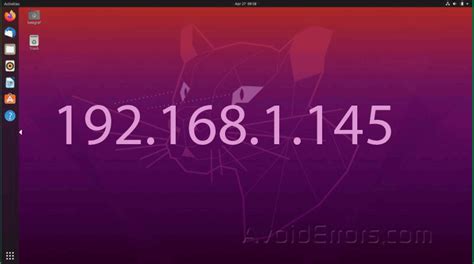 Assign A Static Ip Address To Ubuntu 2004 Lts Avoiderrors
