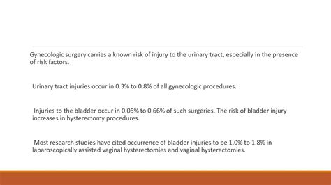 Vaginal Hystrectomy Bladder Injurypptx