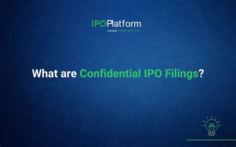 Confidential DRHP Filing Confidential IPO On NSE BSE