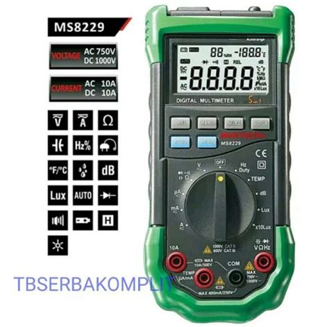 Promo Mastech Ms8229 Digital Multimeter With Environment Tester 5 In 1 Diskon 23 Di Seller