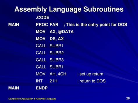 Ppt Computers Organization And Assembly Language Powerpoint