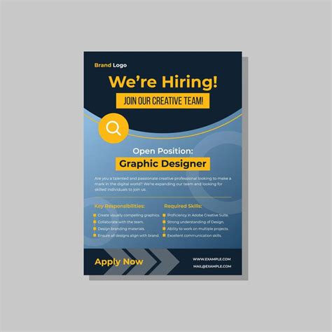 Now Hiring Poster