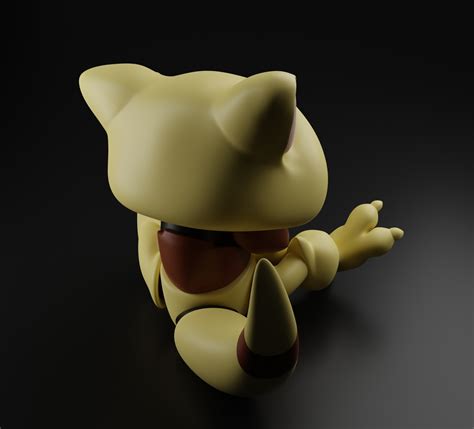Artstation Pokemon Abra Game Assets