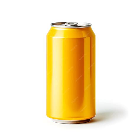 Premium Photo A Yellow Can Of Soda