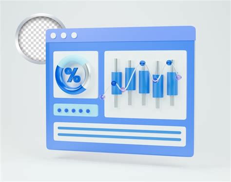 Premium Psd 3d Stock Market Index And Data Analytics With Profit Graph