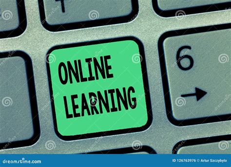Word Writing Text Online Learning Business Concept For Larning With