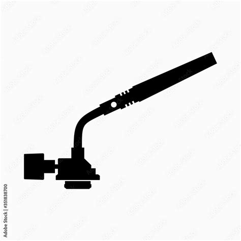 Portable Mapp Gas Bottle Burner Manual Torch For Plumbing Without Thread Stock Illustration