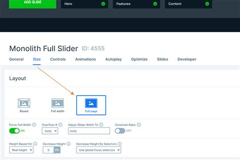 Fullpage Layout Smart Slider Documentation