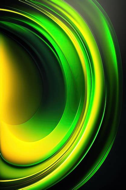 Premium Ai Image Abstract Bright Green Background