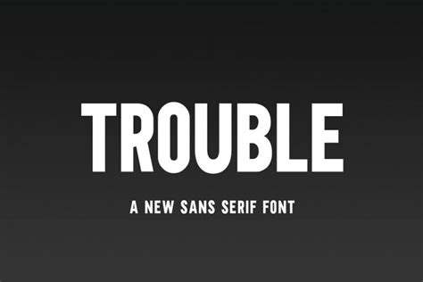 download trouble font font