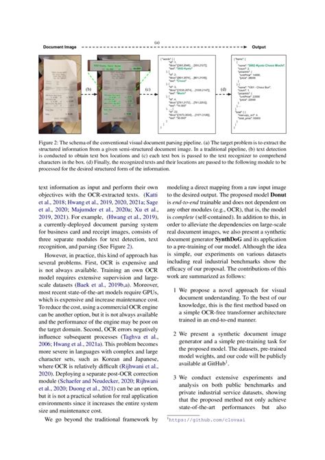 Donut Document Understanding Transformer Without Ocr Deepai