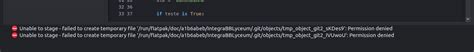Git Gittyup Failed To Create Temporary File Ubuntu 2204 Stack