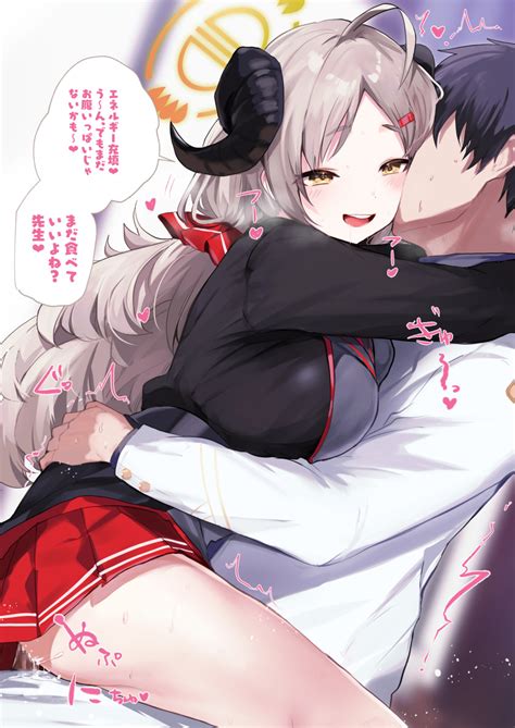 Rule 34 1boy D Absurdres Ahoge Black Hair Black Horns Blue Archive