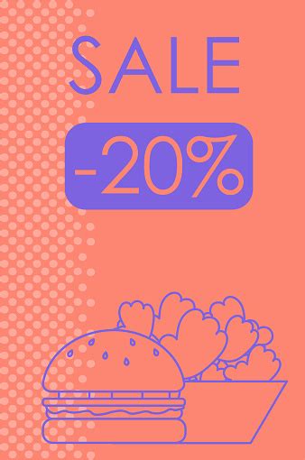 패스트 푸드 판매 포스터 샐러드를 곁들인 그릇 근처의 햄버거 테이크아웃 식사 할인 및 프로모션 카페에서 특별 제공 소책자 전단지