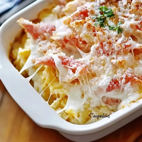 Cheesy Crab Rangoon Casserole Thats Seriously Irresistible