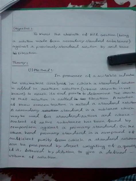 Chemistry Experiment No 2 Standardization Of Hydrochloric Acid Hcl Solution With Standard