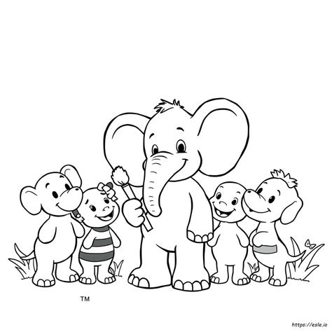 Elmer Halaman Mewarnai