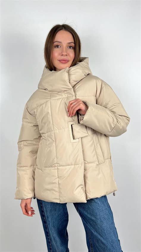 ᐉ Куртка женская зимняя р 42 Бежевый 9060 04 • Купить в Киеве Украине • Лучшая цена в Эпицентр