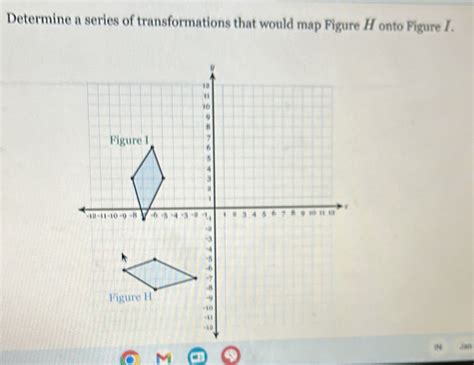 solved determine a series of transformations that would map figure h